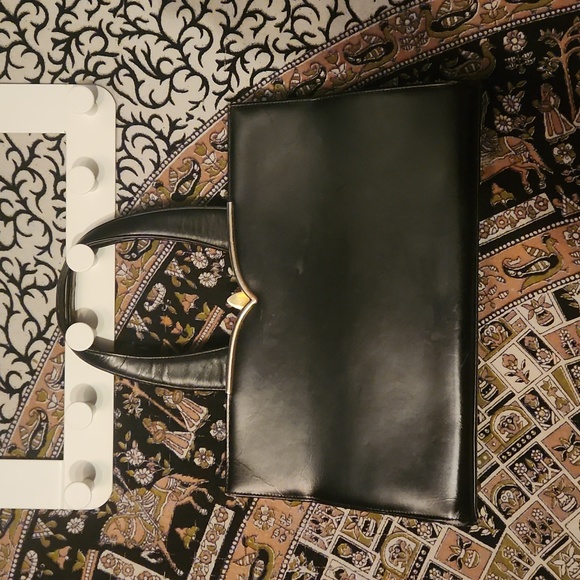 Dofan | Bags | French Black Leather Purse Vintage | Poshmark